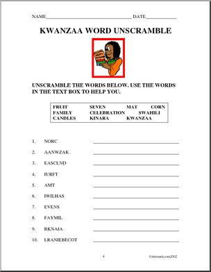 Comprehension: Kwanzaa (elementary) | Abcteach