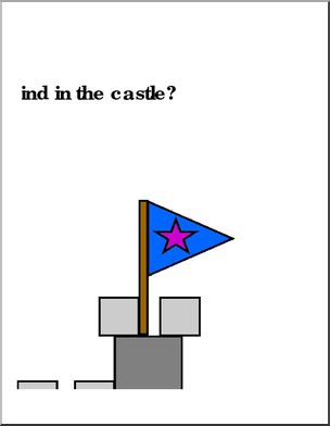 Large Poster: Shapes (Castle theme) | Abcteach