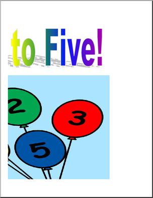Large Poster: Count to Five – Abcteach