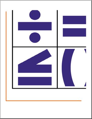 Large Poster: Math Symbols – Abcteach