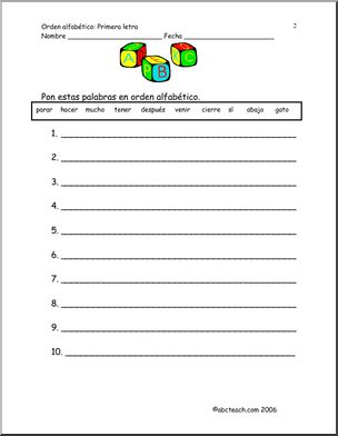 Spelling – Abcteach