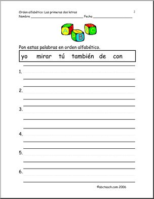 Spelling – Abcteach