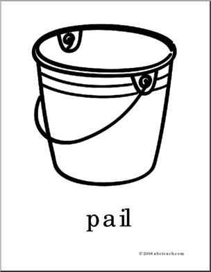 Pail Coloring Page
