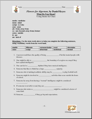 Flowers For Algernon Pdf Answer Key | Best Flower Site