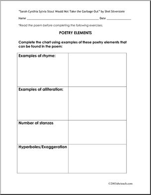 Sarah Cynthia Sylvia Stout Would Not Take the Garbage Out (upper elem ...