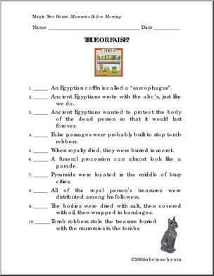 Mummies in the Morning (elementary) Book – Abcteach