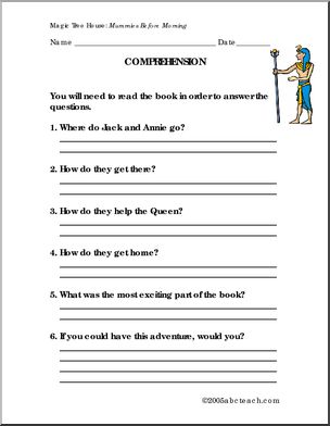 Mummies in the Morning (elementary) Book – Abcteach