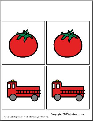 Matching: Things that are red. (pre k- primary) 1 – Abcteach