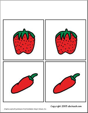 Matching: Things that are red. (pre k- primary) 1 – Abcteach