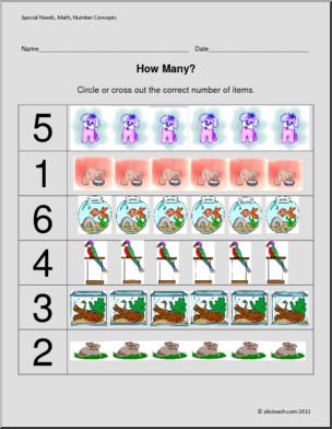 Special Needs: Math – Number Concepts – Abcteach