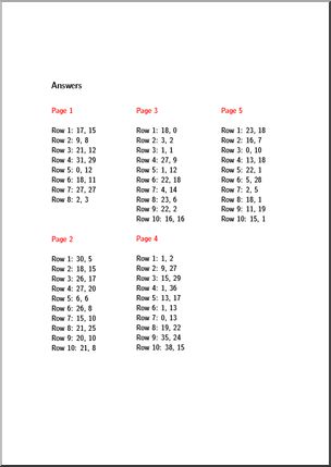 Worksheet: Mixed Practice (three numbers) Set 2 | Abcteach