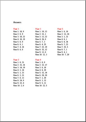Worksheet: Mixed Practice (three numbers) Set 3 – Abcteach