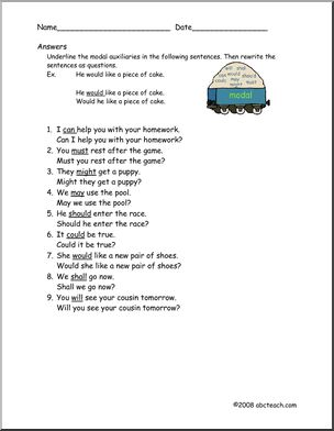 Worksheet: Modal Interrogatives (ESL) – Abcteach