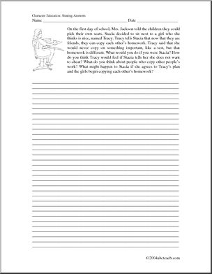 Writing Prompt: Sharing Answers – Abcteach