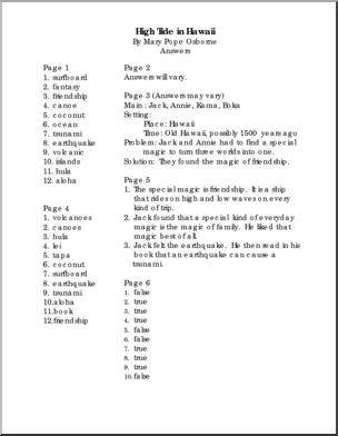 Magic Tree House; High Tide in Hawaii #28 (primary/elem) Book I ...