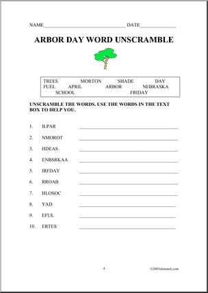 Comprehension: Arbor Day (primary) – Abcteach