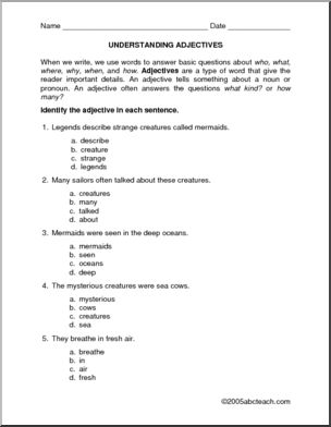 Comprehension: Mermaids (elementary/upper elementary) – Abcteach