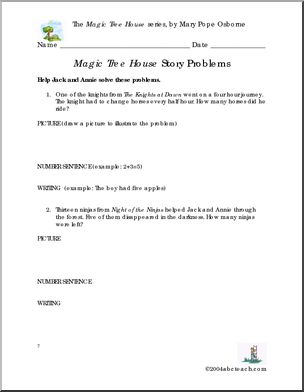 Magic Tree House series (elementary) Book I abcteach.com