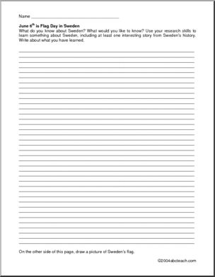 Writing Prompt: My Journal - June (middle) | Abcteach