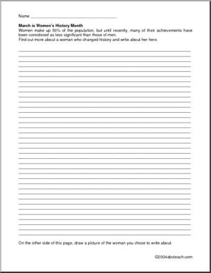 March - Writing Prompts - Journal Writing - Printable Worksheets