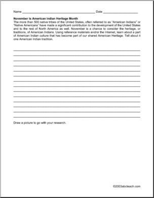 Writing Prompts: My Journal - November (elementary) | Abcteach