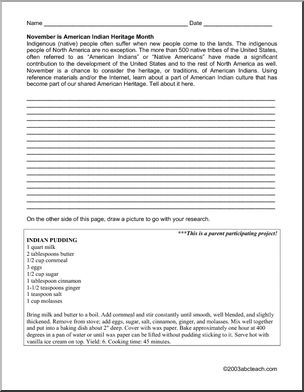 Writing Prompts: My Journal - November (middle) | Abcteach