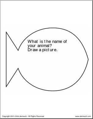 Shapebook: Seashore Animals (primary) | Abcteach