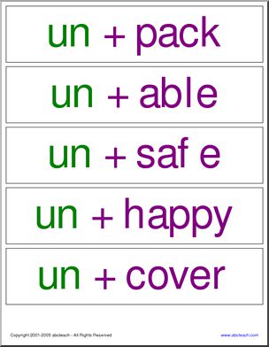 Prefixes/Suffixes – Page 4 – Abcteach