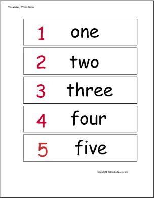 Word Wall: Numbers – Abcteach