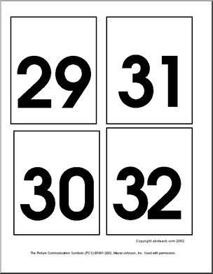 Numbers 21-44 Flashcards
