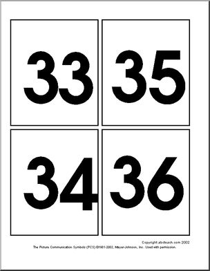 Numbers 21-44 Flashcards
