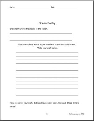 Oceans Writing Prompts – Abcteach