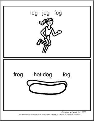 "og" words (version 2) Word Family Booklet I abcteach.com
