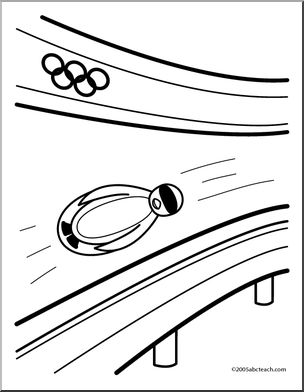 Coloring Page: Winter Olympic Events Cartoon Images