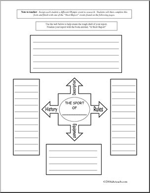Summer Olympics: Sport Report Form | Printable Worksheets