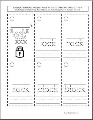 Word Family - ock words Worksheet I abcteach.com