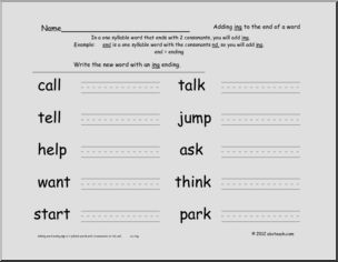 Word Ending “ed” with VCE (primary)’ Phonics – Abcteach