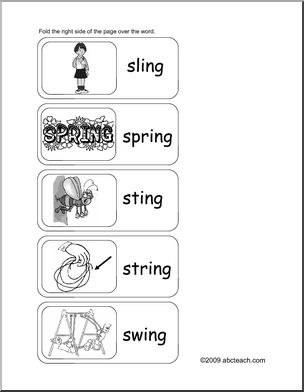 Word Family – ing words Flashcards – Abcteach