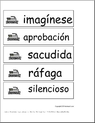 Spanish: Vocabulario – El Expreso Polar – Abcteach