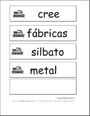Spanish: Vocabulario – El Expreso Polar – Abcteach