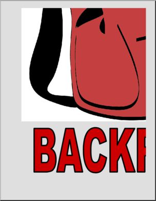 Large Poster: REMEMBER YOUR BACKPACK! | Abcteach
