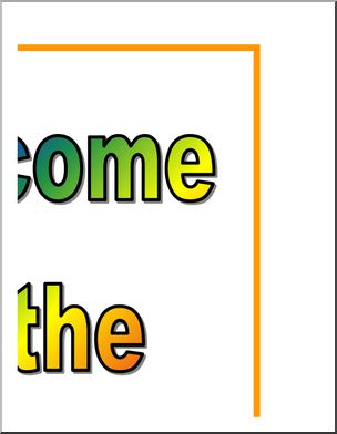 Large Poster: Welcome to the 6th Grade (color) – Abcteach