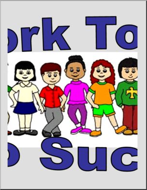 Large Poster: Work Together To Succeed! – Abcteach