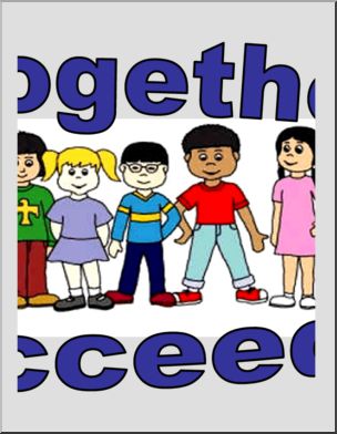 Large Poster: Work Together To Succeed! – Abcteach
