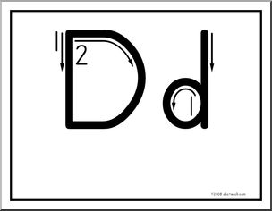 Posters: Manuscript Aa-Zz with arrows (ZB-Style Font) – Abcteach