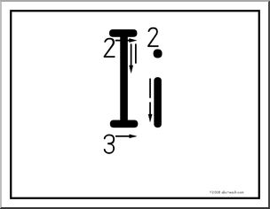 Posters: Manuscript Aa-Zz with arrows (ZB-Style Font) – Abcteach