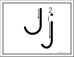 Posters: Manuscript Aa-Zz with arrows (ZB-Style Font) – Abcteach