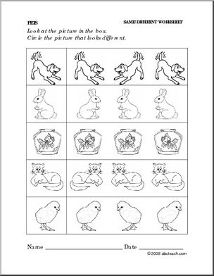 Worksheet Set: Pet Theme – Abcteach
