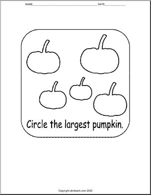 Pumpkins & Directions (preschool)' I abcteach.com
