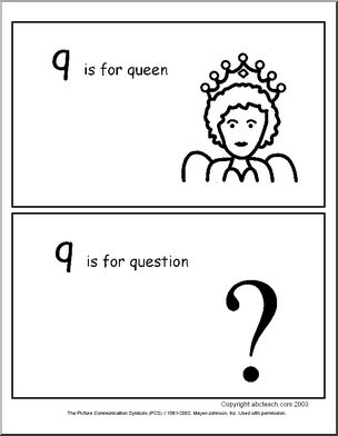 Q Words' ABC Booklet I abcteach.com